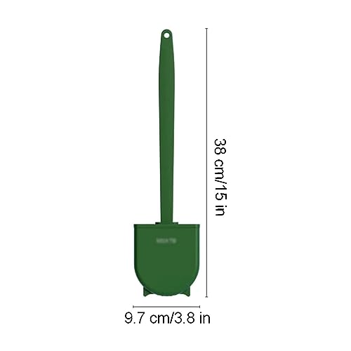 Silicone Toilet Brush with Holder Set Toilet Bowl Brush Small Wall Hanging Toilet Cleaner Brush Easy to Clean