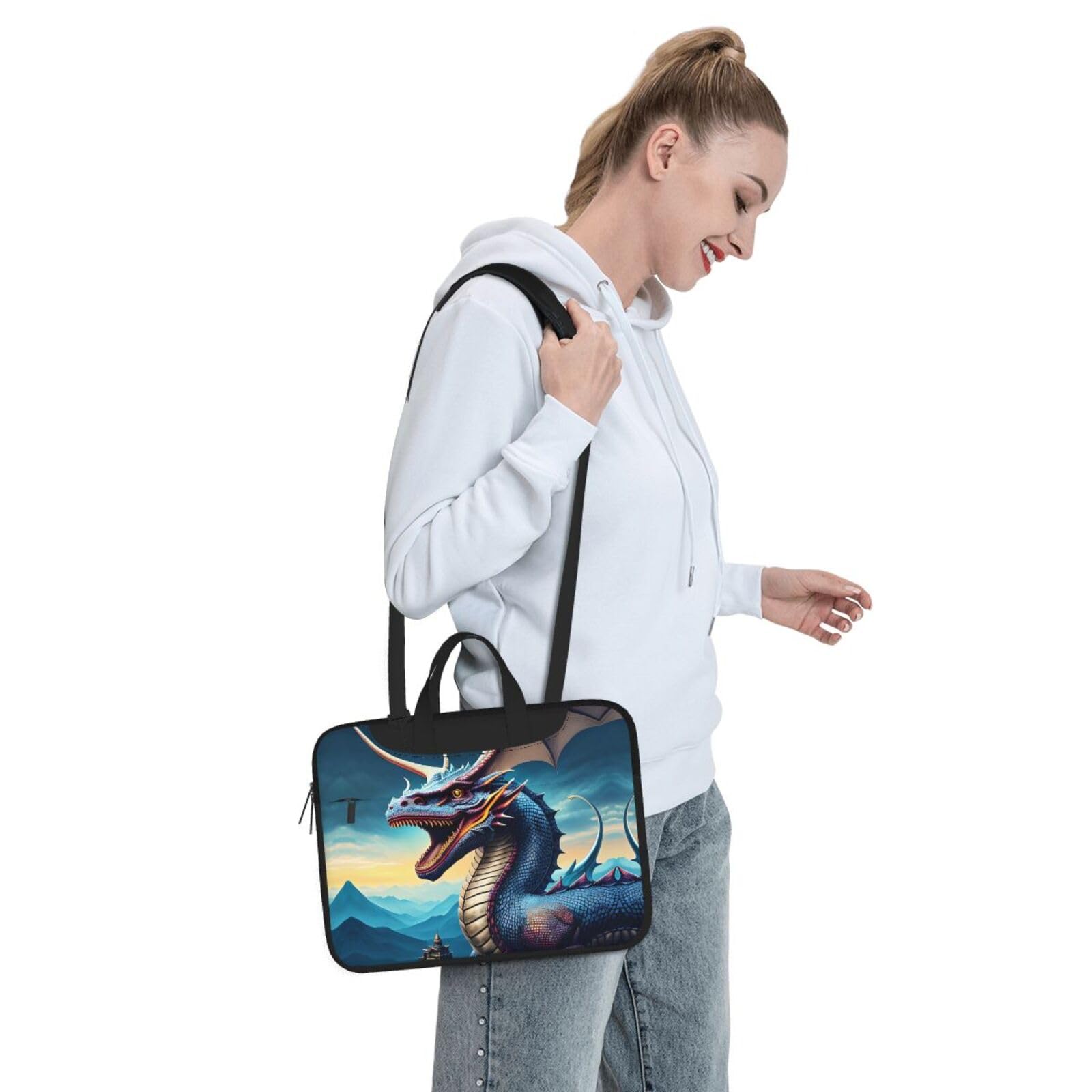 HYTTER Laptop Bag - Portable, Stylish, And Durable - Ideal For Both Men And Women Roaring Dragon 14 Inch