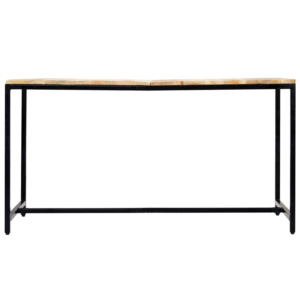 YPWRENH Decorative Tables bar Table Dining Table 55.1 "x27.6 x29.5 Solid Rough Mango Wood for Dining Room, Kitchen or Living Room