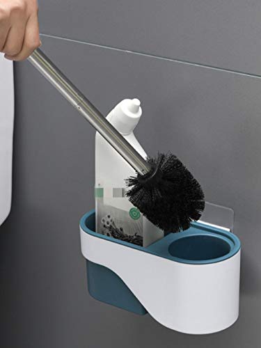 Mounted Wall Hygienic Toilet Bowl Brushes,Toilet Cleaner Brush Kit,with Quick Drying Holder Set for Bathroom,Easy to Clean-C