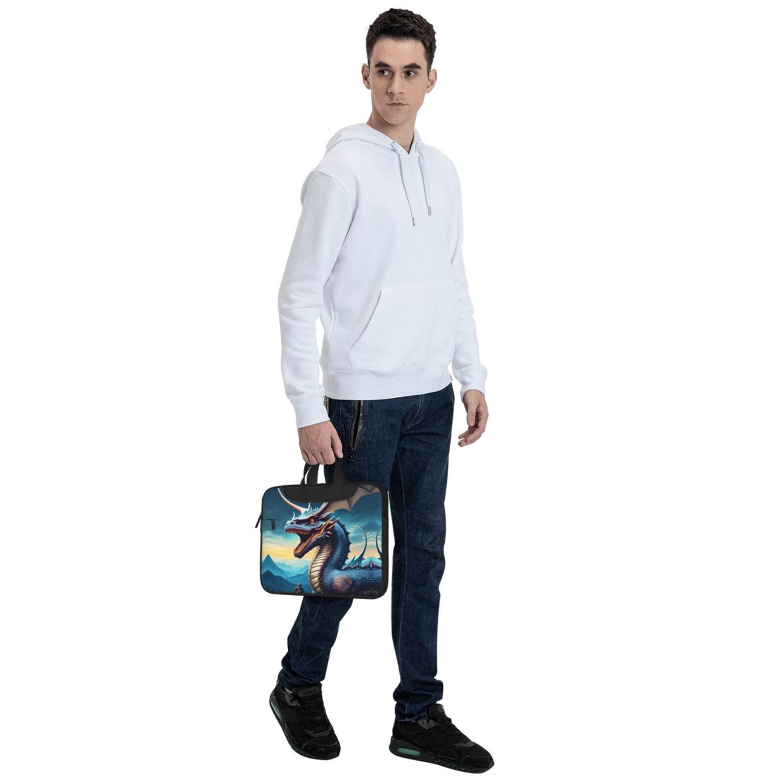 HYTTER Laptop Bag - Portable, Stylish, And Durable - Ideal For Both Men And Women Roaring Dragon 14 Inch