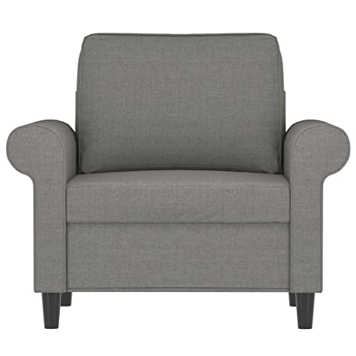WHOPBXGAD Sofa Chair,Living Room Sofas, upholstered Sofas for Living Rooms, bedrooms, Offices and Apartments,Dark Gray 23.6" Fabric