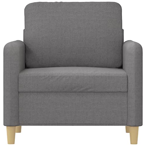 WHOPBXGAD Sofa Chair,Living Room Sofas, upholstered Sofas for Living Rooms, bedrooms, Offices and Apartments,Light Gray 23.6" Fabric