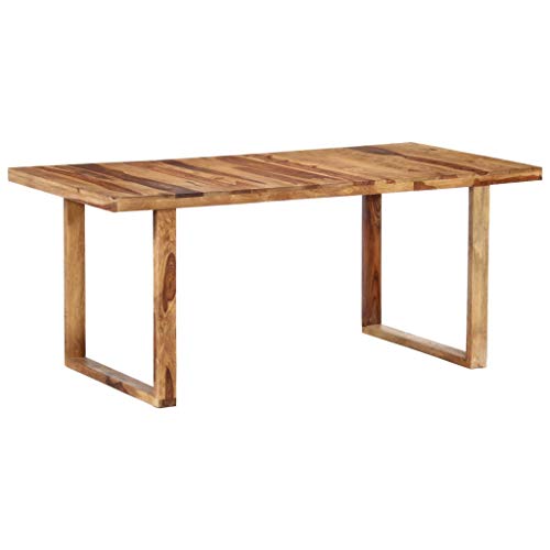 WHOPBXGAD Dining Table,Wooden bar Table, Dining Room Counter Suitable for Living Room, Dining Room, Bistro Table,70.9"x35.4"x29.9" Solid Sheesham Wood