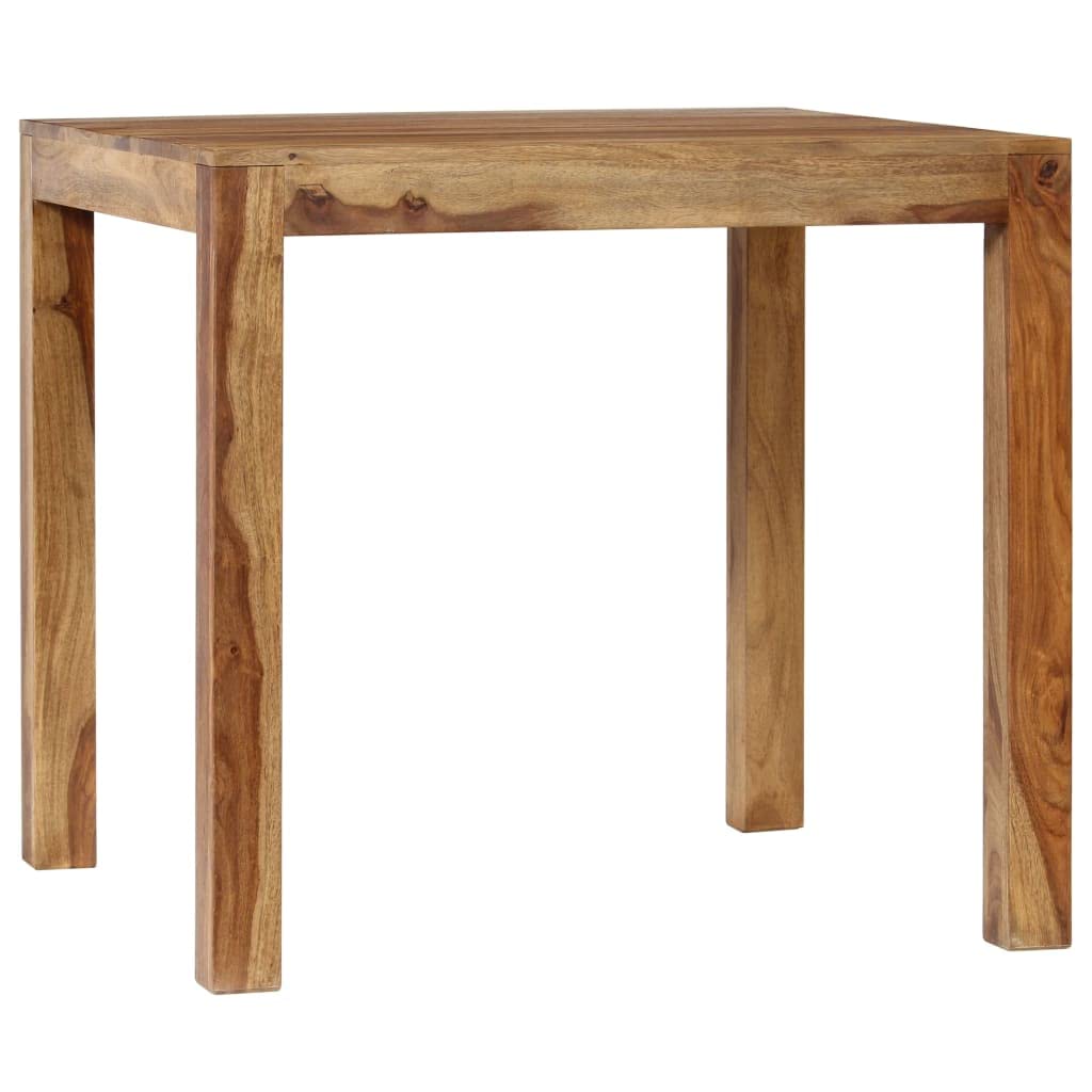 YPWRENH Coffee Table Farmhouse End Tables Dining Table Solid Sheesham Wood 32.3"x31.5"x29.9" for Dining Room, Kitchen or Living Room
