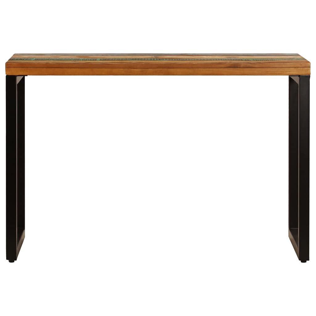 WHOPBXGAD Dining Table,Restaurant counters, Kitchen Tables Suitable for Small Spaces, Flats, Bars, Restaurants,45.3"x21.7"x29.9" Solid Reclaimed Wood and Steel