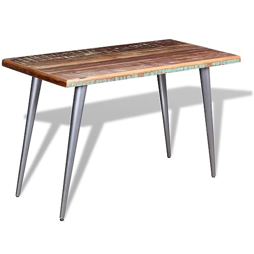 YPWRENH Side Tables bar Table Dining Table Solid Reclaimed Wood 47.2"x23.6"x30" for Dining Room, Kitchen or Living Room