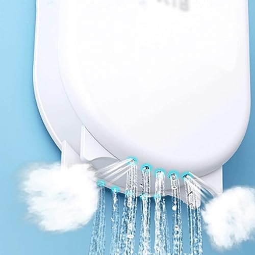 Silicone Toilet Brush with Holder Set Toilet Bowl Brush Small Wall Hanging Toilet Cleaner Brush Easy to Clean
