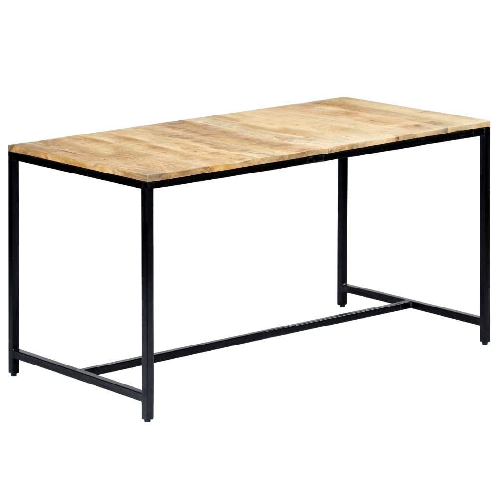YPWRENH Decorative Tables bar Table Dining Table 55.1 "x27.6 x29.5 Solid Rough Mango Wood for Dining Room, Kitchen or Living Room