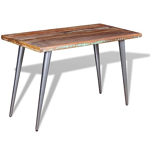 YPWRENH Side Tables bar Table Dining Table Solid Reclaimed Wood 47.2"x23.6"x30" for Dining Room, Kitchen or Living Room