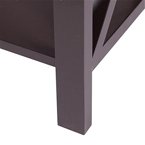 Brown Home Office Bedside Table，Nightstand, Side Table, End Table Storage Shelf Modern Bedside End Tables, Night Stands with Drawer and Storage Shelf for Bedroom Living Room Furniture 40 x 30 x 55cm