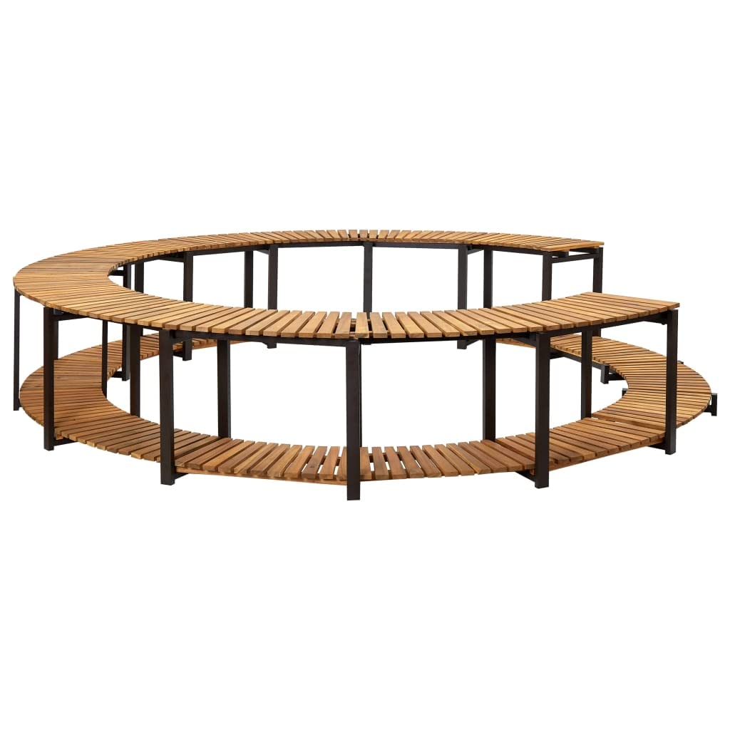GOLINPEILO Solid Wood Spa Surround Outdoor Massage Hot Tub Frame with Steps and Storage Compartment for Outdoor, Garden, Backyard, 107.5"x107.5"x20.9" Patio Indoor Outdoor Use -58