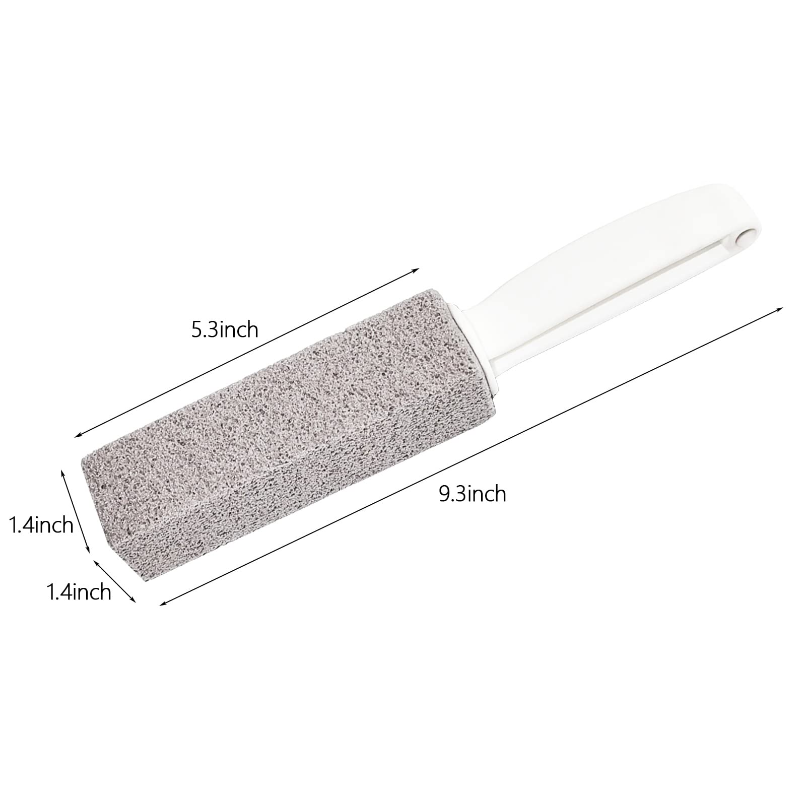 4TH Pumice Stone for Toilet Bowl Cleaning,Powerfully Remove Stubborn Stains： Limescale,Hard Water Ring,Calcium Buildup,Iron,Rust