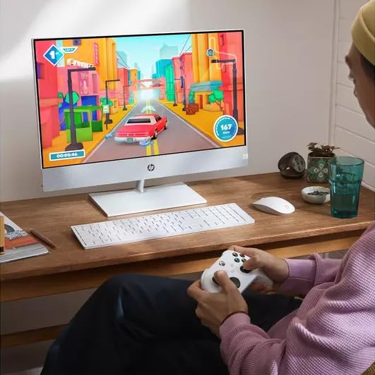 HP Pavilion 27 All-in-One Desktop 2TB SSD 64GB RAM Win 11 PRO (Intel Core 13th Generation i9-13900K Processor - 3.00GHz Turbo Boost to 5.80GHz, 2 TB SSD, 64 GB RAM, 27-inch FullHD) PC Computer