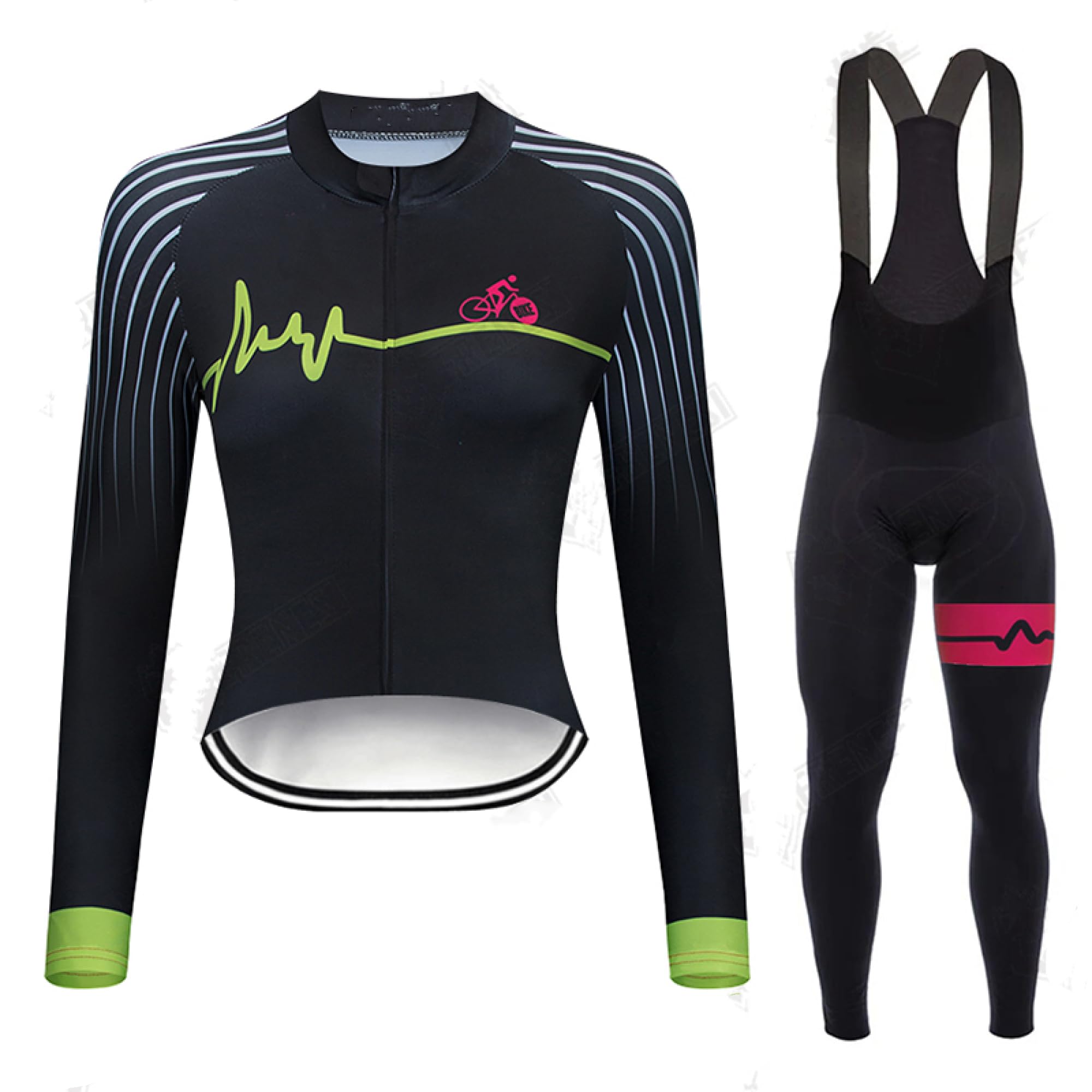 Cycling Winter Jacket Bicycle Long Sleeve Warm Tops Women's Outdoor Thermal Fleece Jersey Mtb Road Bike Sports Clothing (9, Medium)