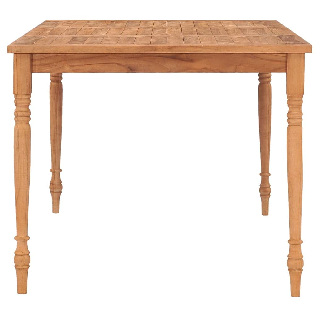 WHOPBXGAD Batavia Table,Restaurant counters, Wooden Dining Tables for Small Spaces, Flats, Bars, Restaurants,59.1"x35.4"x29.5" Solid Teak Wood