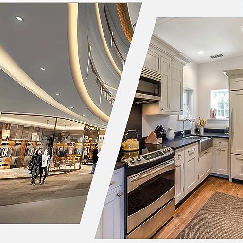 DAKWA 3W Spotlight Aluminum Metal COB Recessed Ceiling Light 3000K/4000K/6000K Selectable Daylight for Home (Size : 6500K White Light)