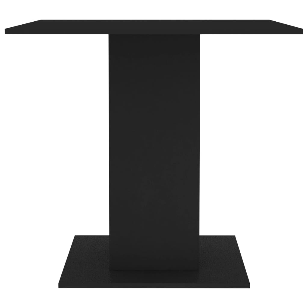 YAFF Dining Table Black 31.5"x31.5"x29.5" Engineered Wood-0253