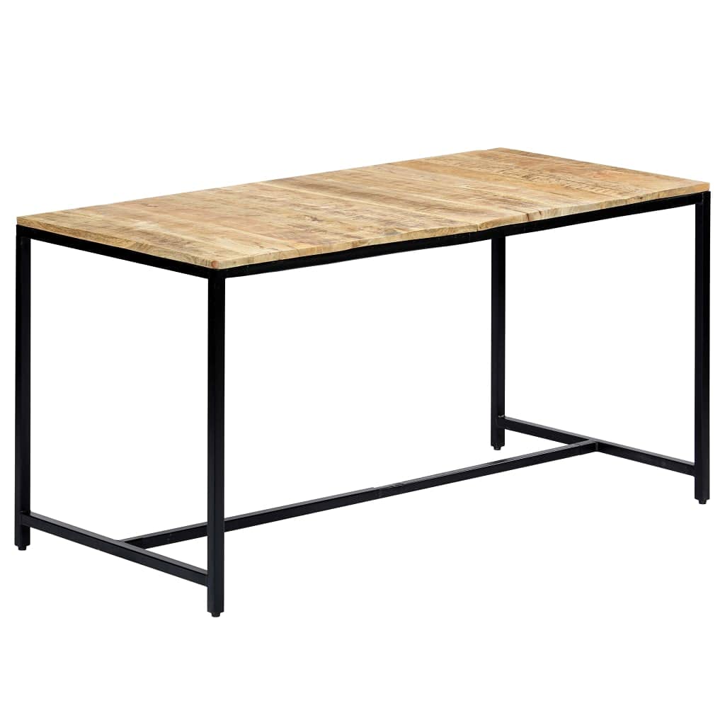 YPWRENH Decorative Tables bar Table Dining Table 55.1 "x27.6 x29.5 Solid Rough Mango Wood for Dining Room, Kitchen or Living Room