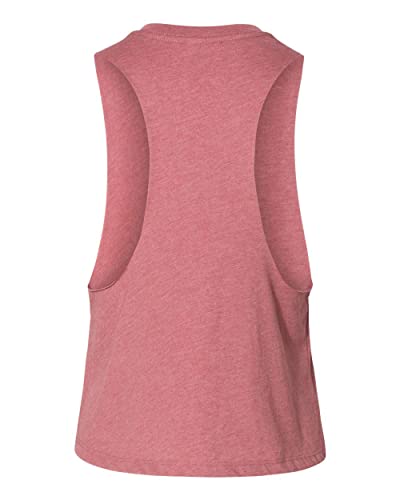 Instant Message - Do The Sexy Dexy - Juniors Cropped Racerback Tank Top - Size Small Heather Mauve
