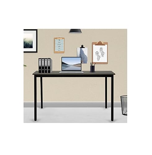 Atlas Desk (Walnut), Barricks Utility Table with Laminate Top & Steel Legs Table, Utility, 24X47, Simplistic Iron Frame Dining Table Teak Color