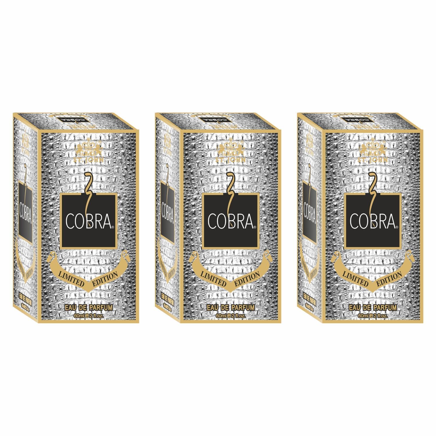 HERBAL MART COBRA Body Perfume For Men | Unisex Perfume with Aromale Essense Long Lasting Fragrance | EAU DE PERFUM 60 Ml (pack Of 3)
