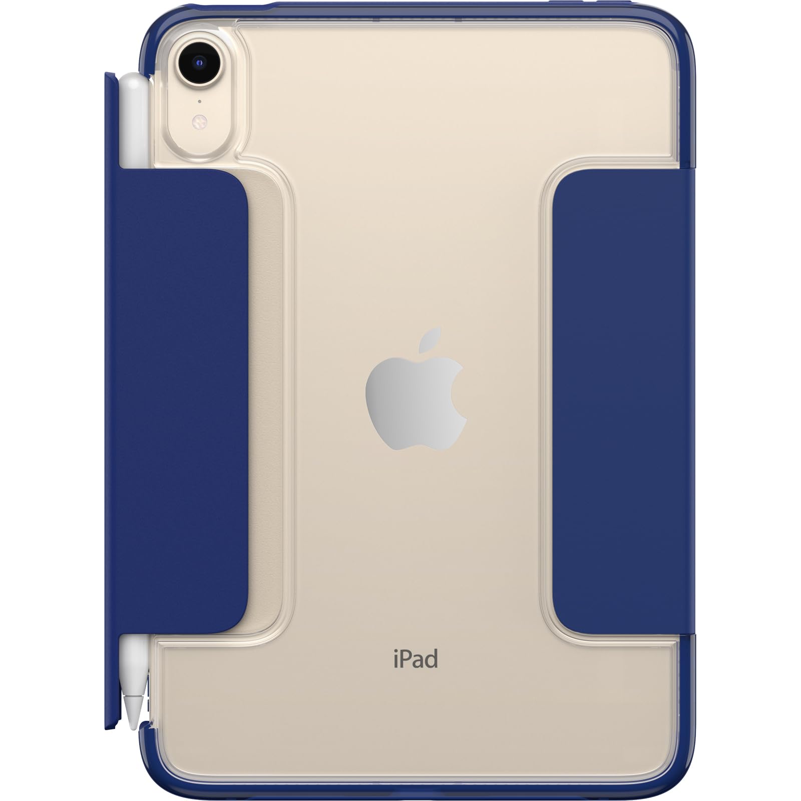 OtterBox - Symmetry 360 Elite Case for 8.3" iPad Mini 6th Gen (ONLY) - Scratch-Resistant Tablet Case with Adjustable Folio and Apple Pencil Holder (Yale Blue)