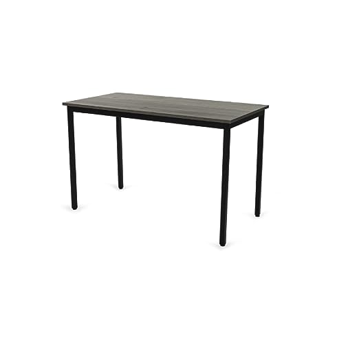 Atlas Desk (Walnut), Barricks Utility Table with Laminate Top & Steel Legs Table, Utility, 24X47, Simplistic Iron Frame Dining Table Teak Color