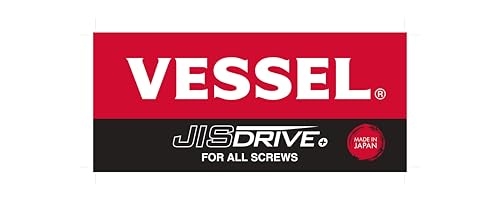 VESSEL Interchangeable Ball Grip Screwdriver Set with 1/4โ Hex. Bit | Includes 3 Bits: +1, 3/+2, -6/PZ2, PZ3