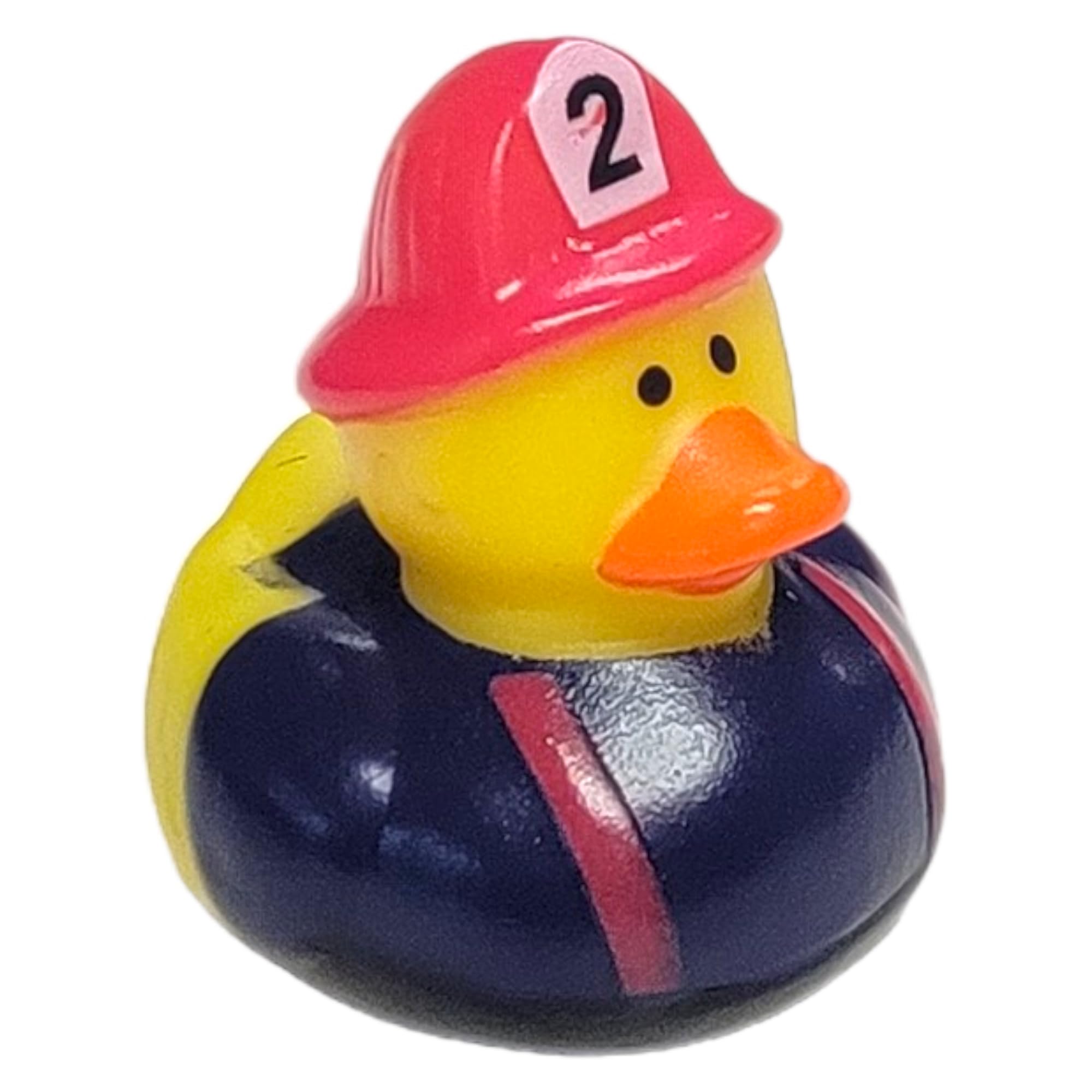 AMERICAN WIT Firefighter Rubber Ducks (2") Standard Size. (12 Pack) Cute Duck Bath Tub Pool Toys
