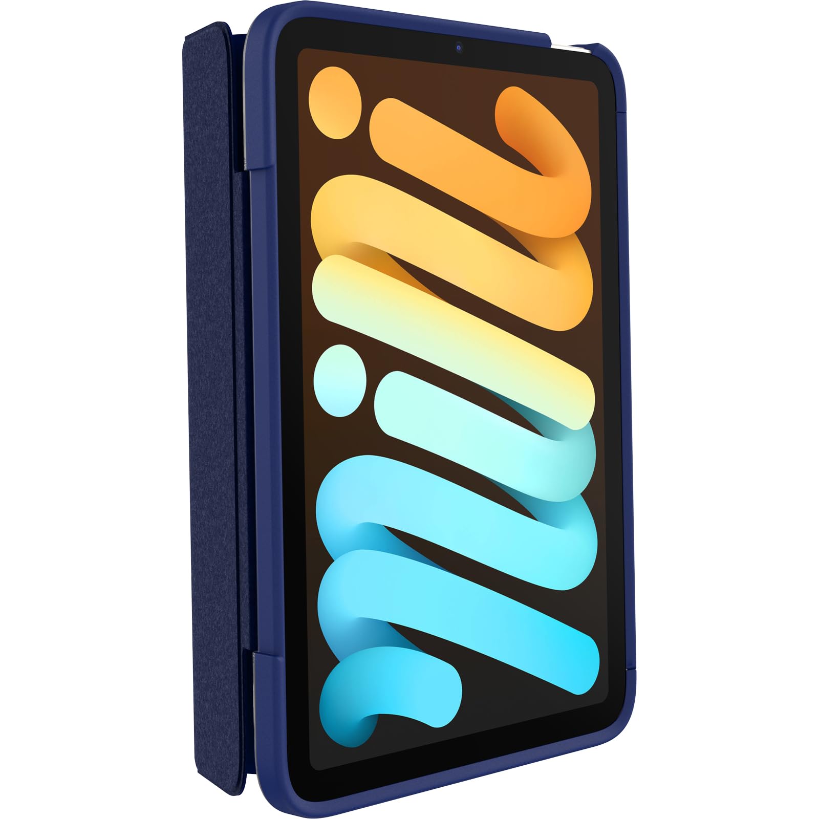 OtterBox - Symmetry 360 Elite Case for 8.3" iPad Mini 6th Gen (ONLY) - Scratch-Resistant Tablet Case with Adjustable Folio and Apple Pencil Holder (Yale Blue)