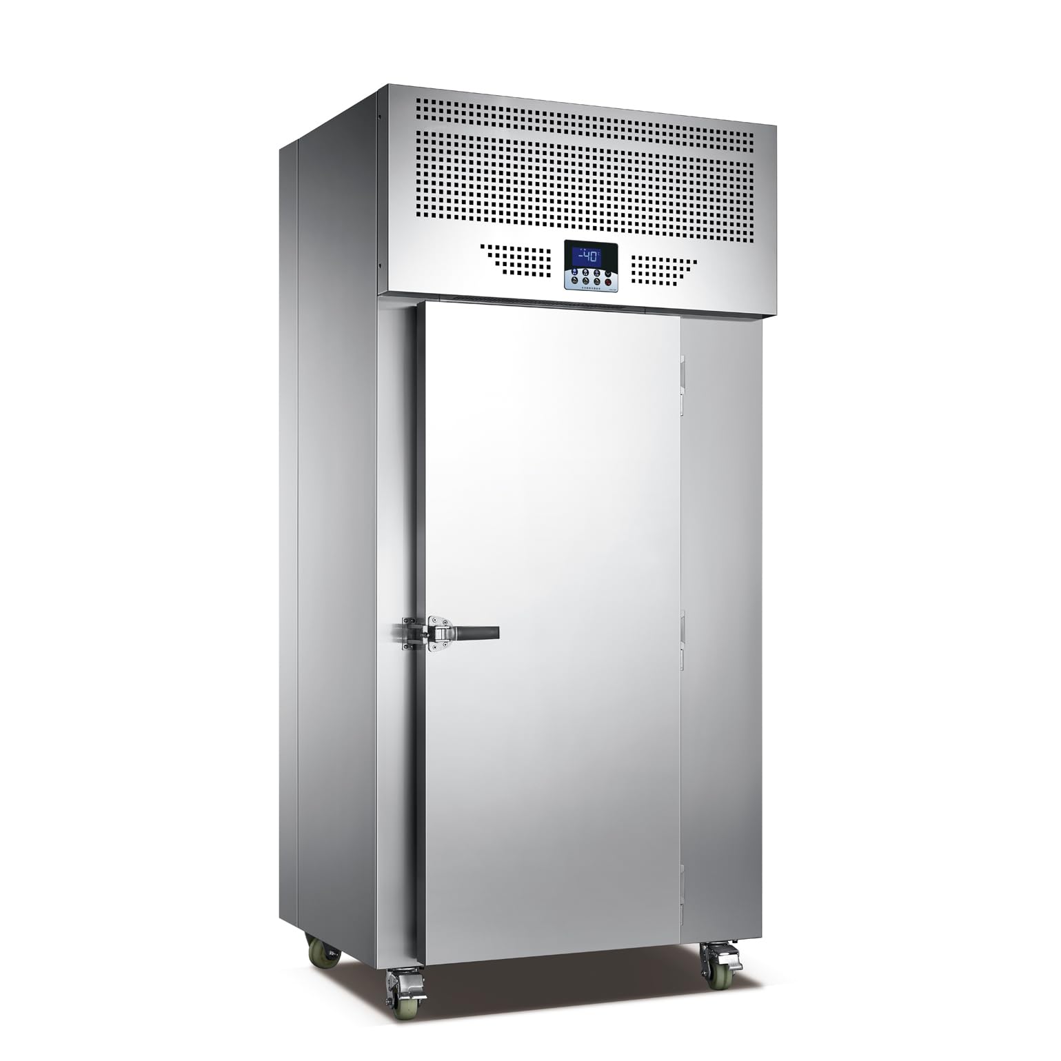 Kolice Commercial Heavy Duty 15 Trays Shock Freezing Blast Chiller & Freezer Included Trolley Cart, Chest Freezer, Restaurant Blast Freezer-Lowest temperature -40°F(-40°C)