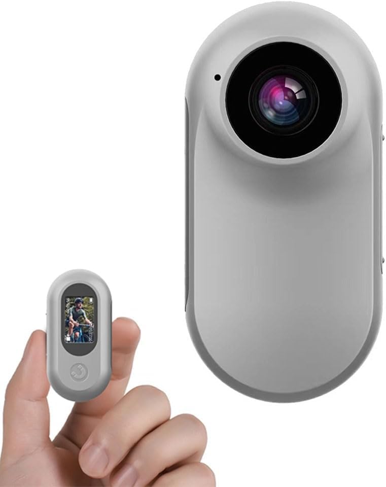 Kolarmo HD 1080P Thumb Motion Sport Camera,Thumb Motion Camera,1080p Mini Action Camera High Clear Sports Recorder Camera Waterproof with Screen Support Photo/Video/Playback Loop