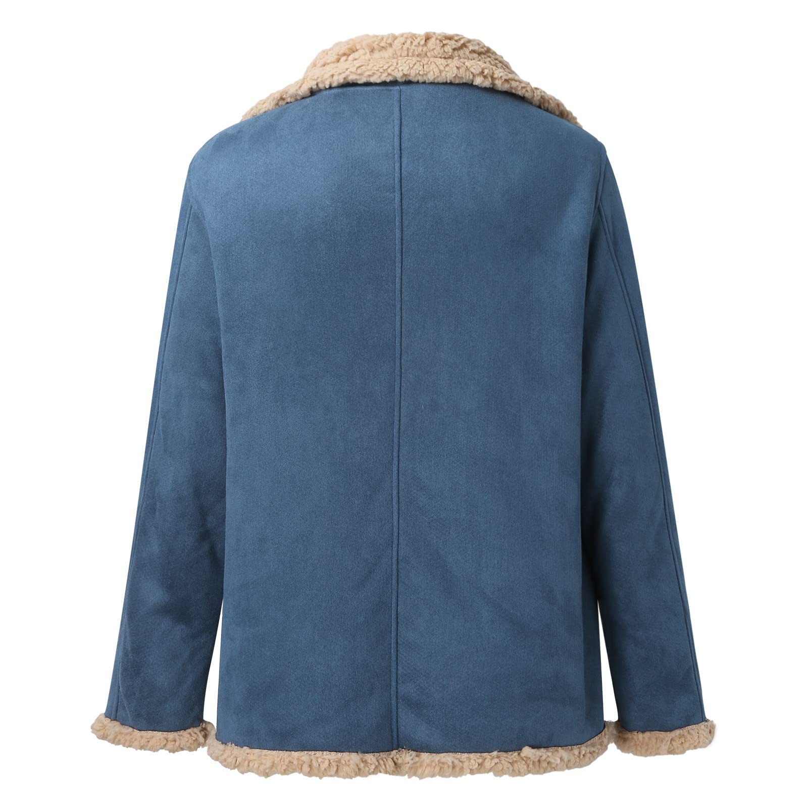 ADUWOAN Mens Winter Jackets Mens Leather Jacket Fur Coats Sherpa Jacket Clothes for Men Men's Stylish Winter Jacket Winter Coats for Men