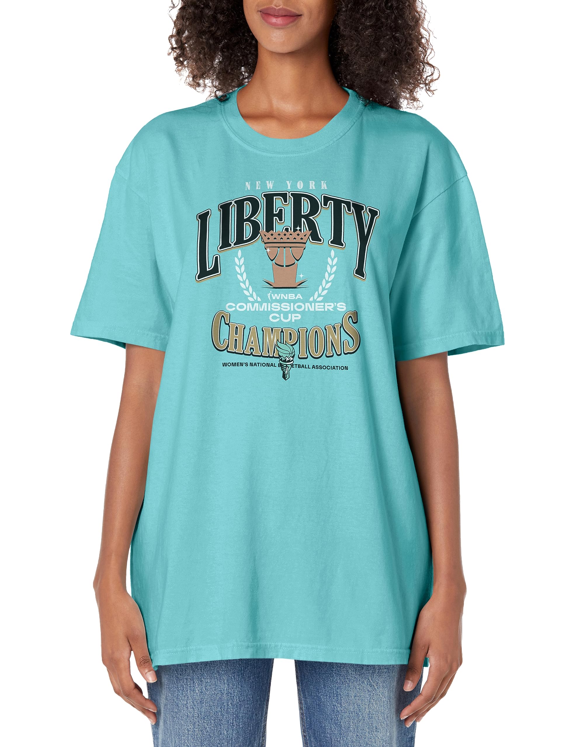 WNBA Crown Affair Adult Oversized Vintage T-Shirt, Chalky Mint