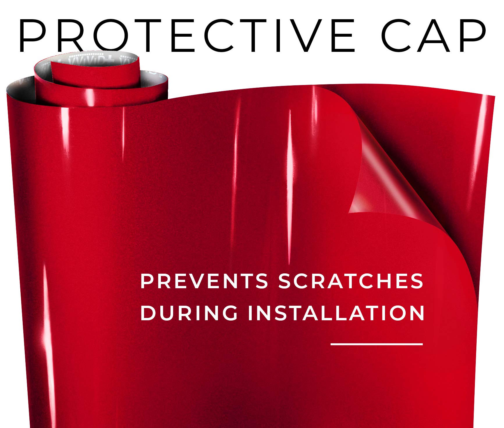 VViViD+ Ultra Gloss (1ft x 54") Candy Red Vinyl Car Wrap + Magnetic Squeegees 3pcs (Soft, Medium and Hard) - M0