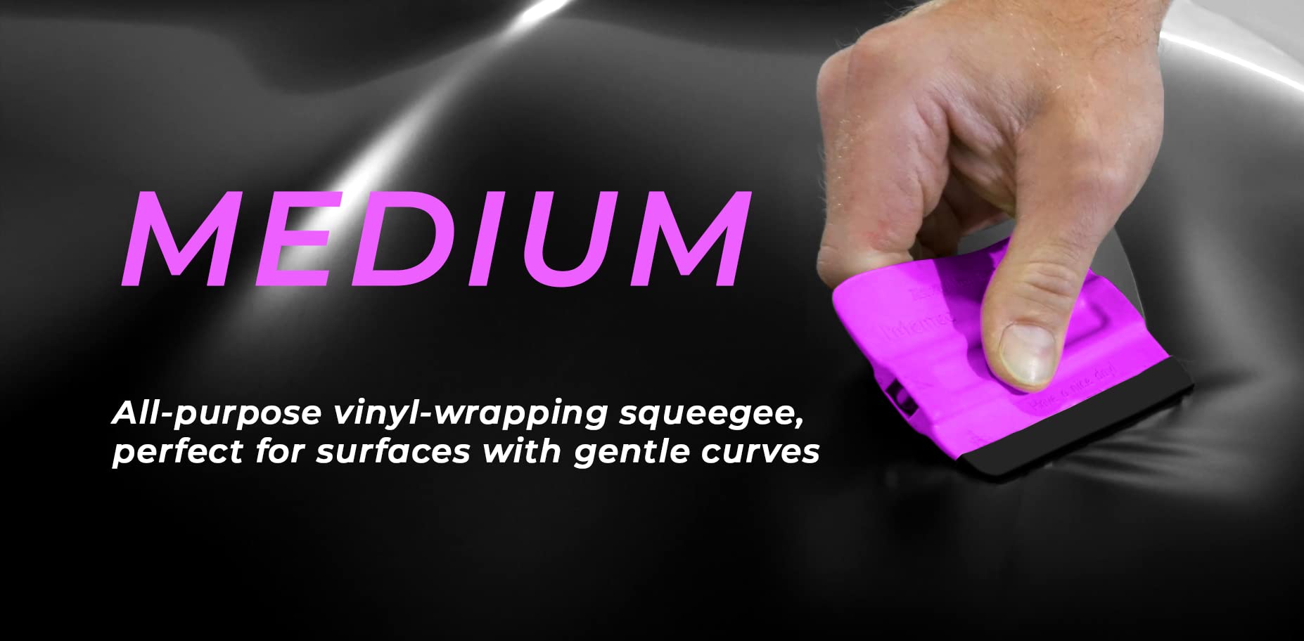 VViViD+ Ultra Gloss Candy Red (1.5ft x 5ft) Vinyl Car Wrap + Magnetic Squeegees 3pcs (Hard, Medium and Soft) - M0