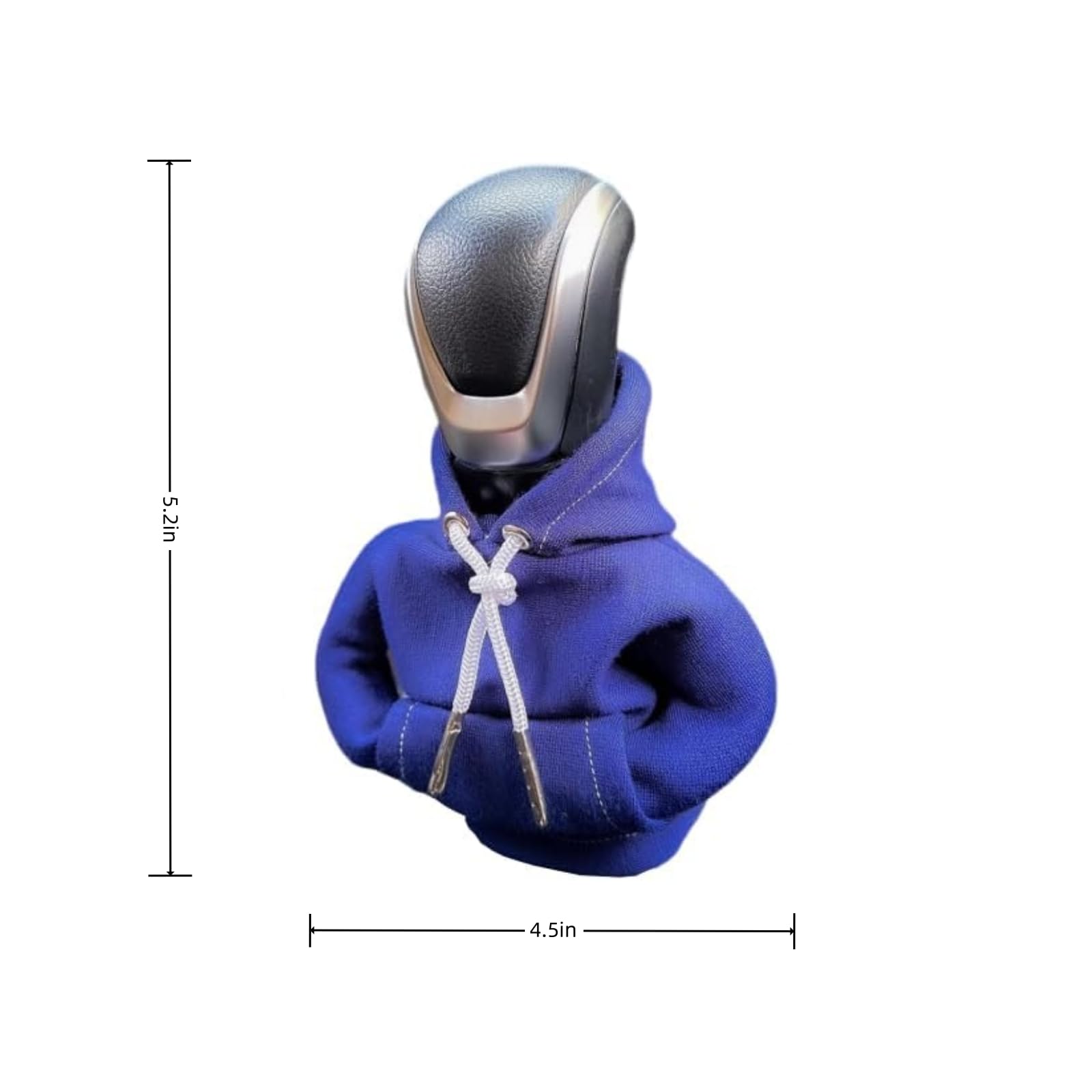 Dukebo Mini Car Gear Shift Cover Hoodie Car Gear Shift Cover, Interior Accessories Shift Knobs Fashionable Shirt Trim (Blue)
