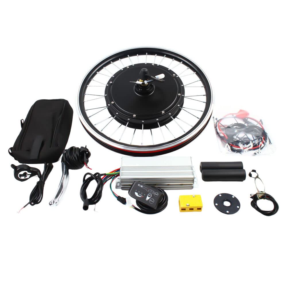 48V 1000W 20" Electric Bicycle Conversion Kit E-Bike Speed Front Wheel Motor Hub with Waterproof SW-810LED Display Suitable for 20 inch Bike