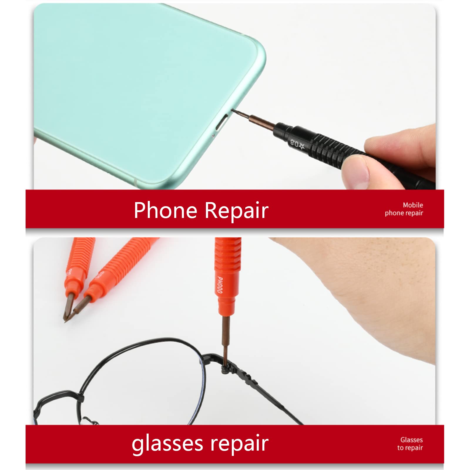 Portable Screwdriver Set With For Case Magnetic Mini Screwdrivers DIY Repair Tools Kit For Laptop Glasses Watc Mini Screwdriver Set With Case