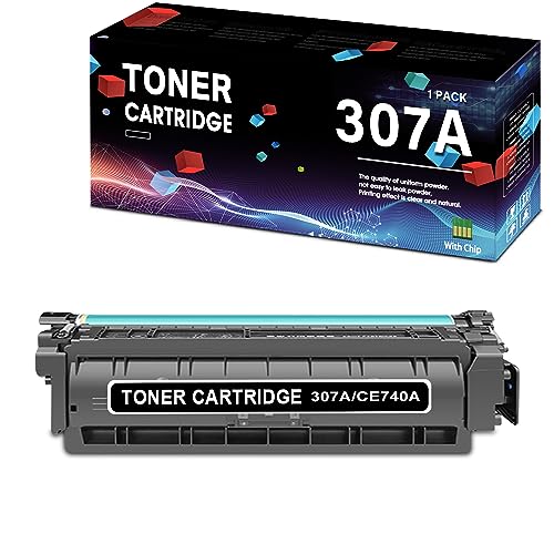 Shribbery 307A Black Toner Cartridge,CE740A High Capacity Toner Cartridge, Compatible Replacement for Professional CP5225 CP5225dn CP5225n Printer.(1Pack/Black )