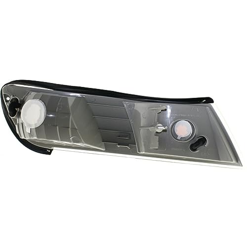 HDOZTOJI 2pcs Headlight Left Right Side Plastic Lens Corner Light Clear & Amber Corner Light Clear Headlight Lens Headlights & Corner Parking Lights Kit YW3Z13008BB 12160151 FO2550124