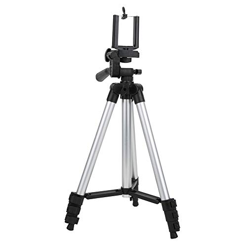 Selfie Tripod Stand, Aluminium Alloy Selfie Stick Portable 1/4 Inch Screw Multifunction Phone Stand Live Steming Tripod for Recording Travel Selfie Stick