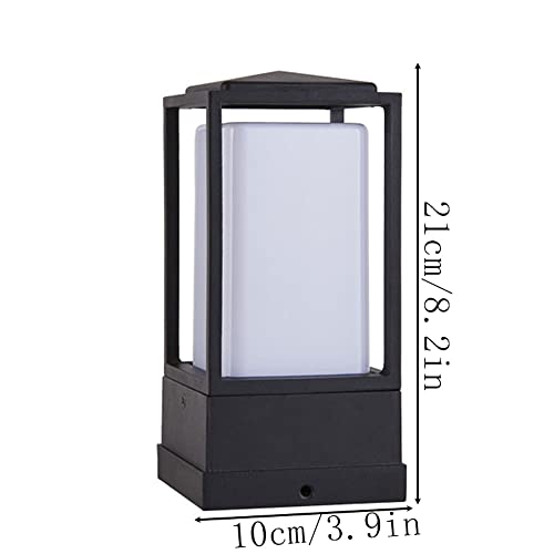 speesy Personality Path Square Stigma Column Post Light Fixture,Aluminum Modern Lawn Pillar Lamp,Outdoor Waterproof Stigma Lamp,Villa Riverside Garden Column Lamp
