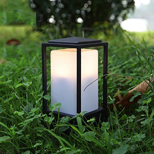 speesy Personality Path Square Stigma Column Post Light Fixture,Aluminum Modern Lawn Pillar Lamp,Outdoor Waterproof Stigma Lamp,Villa Riverside Garden Column Lamp