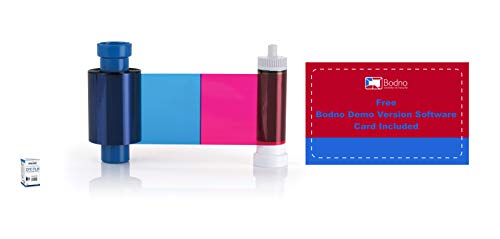 Bodno 10 x Magicard Pronto 100 Printer MD100YMCKO Color Ribbon - YMCKO - 100 Prints Software Demo Card