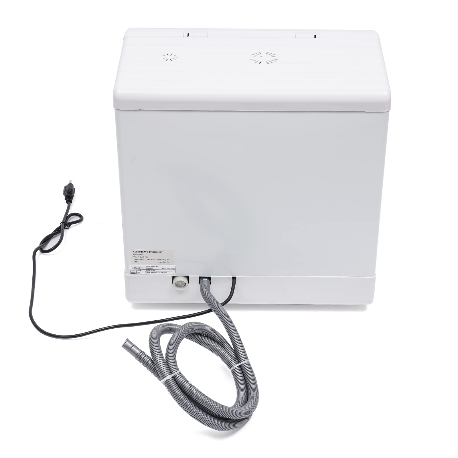 YIYIONCE Portable Countertop Dishwasher, 360 Degree Automatic Dishwasher, 3 Washing Programs Dishwasher, Portable Washer Machine and Dryer, Large Capacity for Home Small Apartment (Gray) | US STOCK