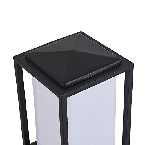 speesy Personality Path Square Stigma Column Post Light Fixture,Aluminum Modern Lawn Pillar Lamp,Outdoor Waterproof Stigma Lamp,Villa Riverside Garden Column Lamp