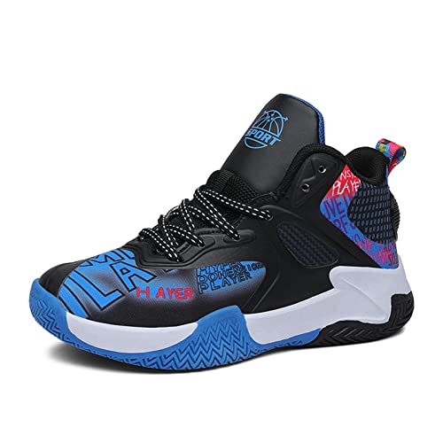 DAYUMKOU Boys Basketball Shoes Tennis Sneakers for Kids Girls Durable Lightweight Breathable Walking Running Sports Shoes