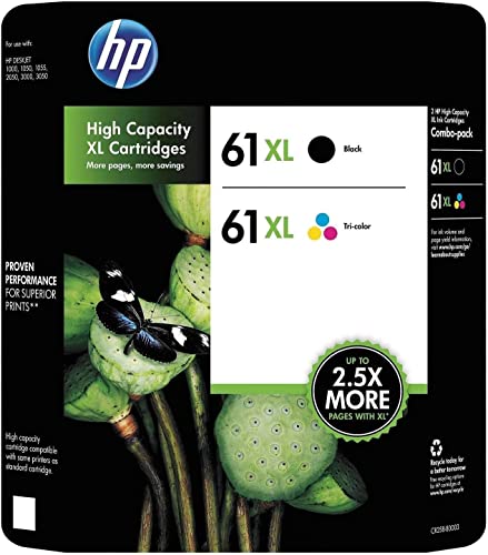 HB 61XL Ink Cartridge Black and Tri-Color Combo Pack